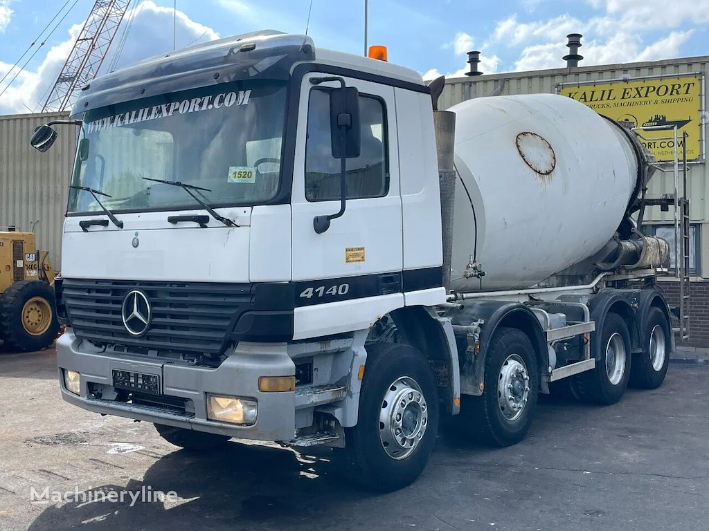 Mercedes-Benz Actros 4140 Mixer 9CBM Liebherr 8x4 Full Steel Suspension EPS V6 kamion s mešalicom za beton