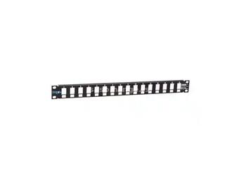 MIRSAN Patch panel 19/1U sa 16 slotova ,bez modula RAL9005 Mirsan MR.19P16P1U.01