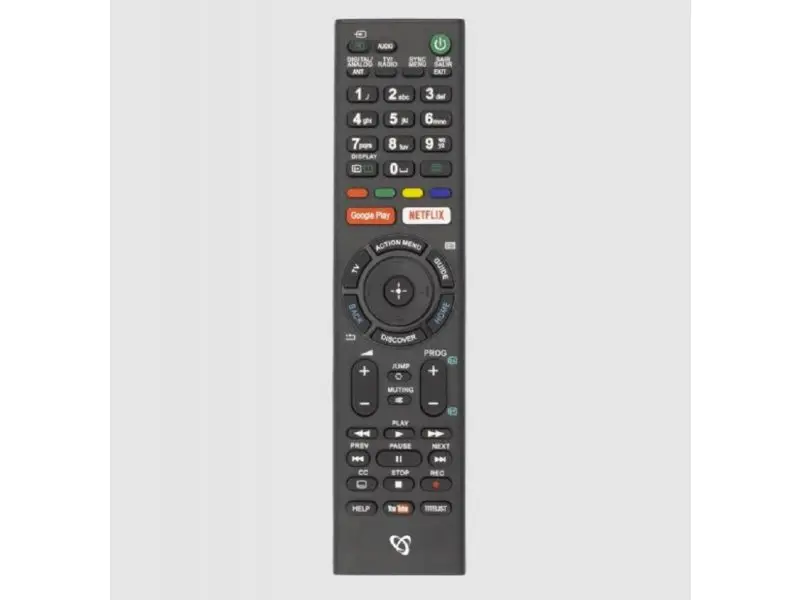 S-BOX RC 01402 Daljinski upravljač za Sony TV 4301, Crni