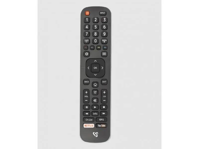 S-BOX RC 01405 Daljinski upravljač za Hisense TV 4304, Crni