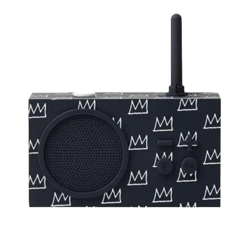 Lexon Tykho 3 Bluetooth zvučnik sa FM radiom, Basquiat Crown, Crni