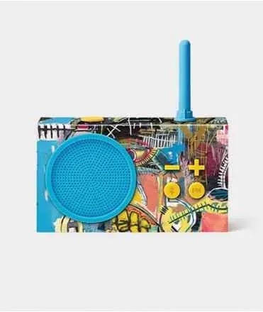 Lexon Tykho 3 Bluetooth zvučnik sa FM radiom, Basquiat Untitled, Plavi