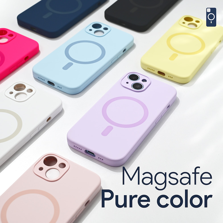Zastitna maska (futrola) Magsafe Pure color - iPhone 14 Pro crna