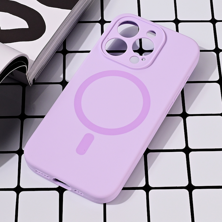 Zastitna maska (futrola) Magsafe Pure color - iPhone 15 Pro 6.1 lila