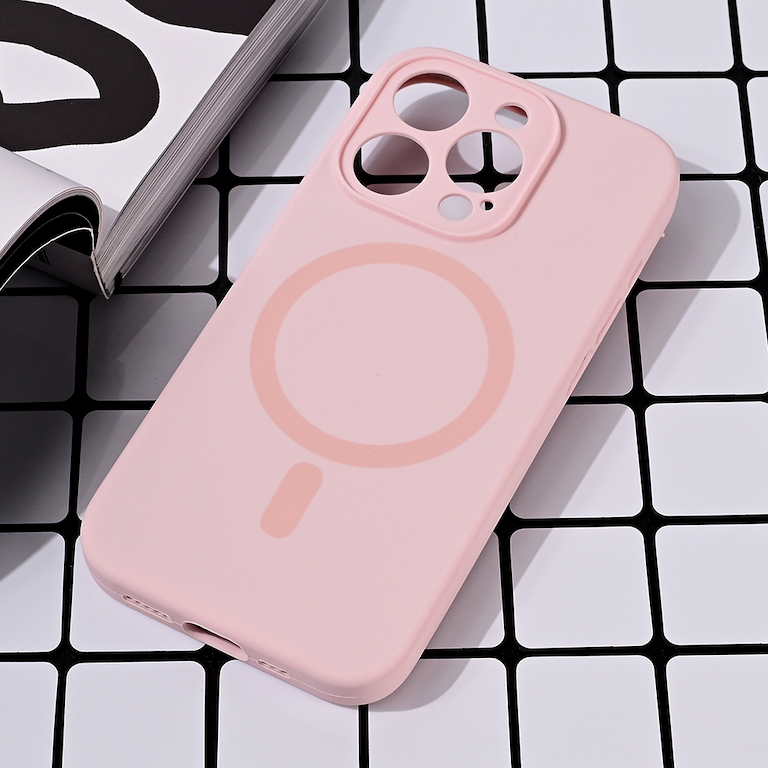 Zastitna maska (futrola) Magsafe Pure color - iPhone 15 Pro 6.1 roze