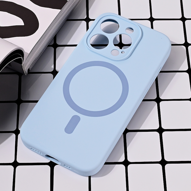 Zastitna maska (futrola) Magsafe Pure color - iPhone 15 Pro 6.1 svetlo plava