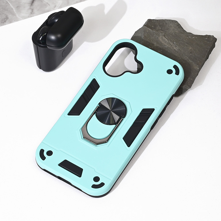 Zastitna maska (futrola) Hard Ring - iPhone 16 6.1 mint