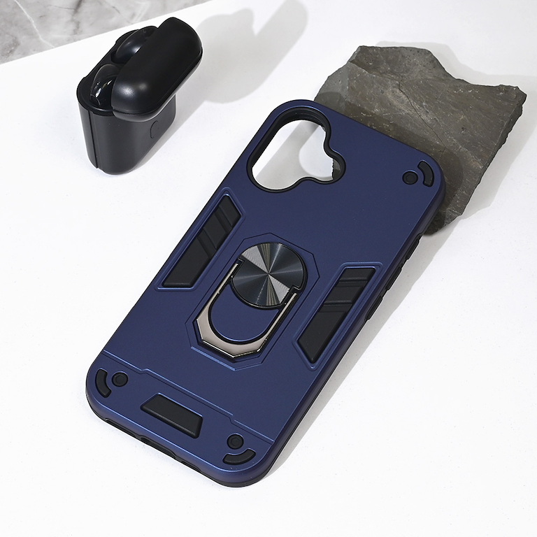 Zastitna maska (futrola) Hard Ring - iPhone 16 6.1 tamno plava