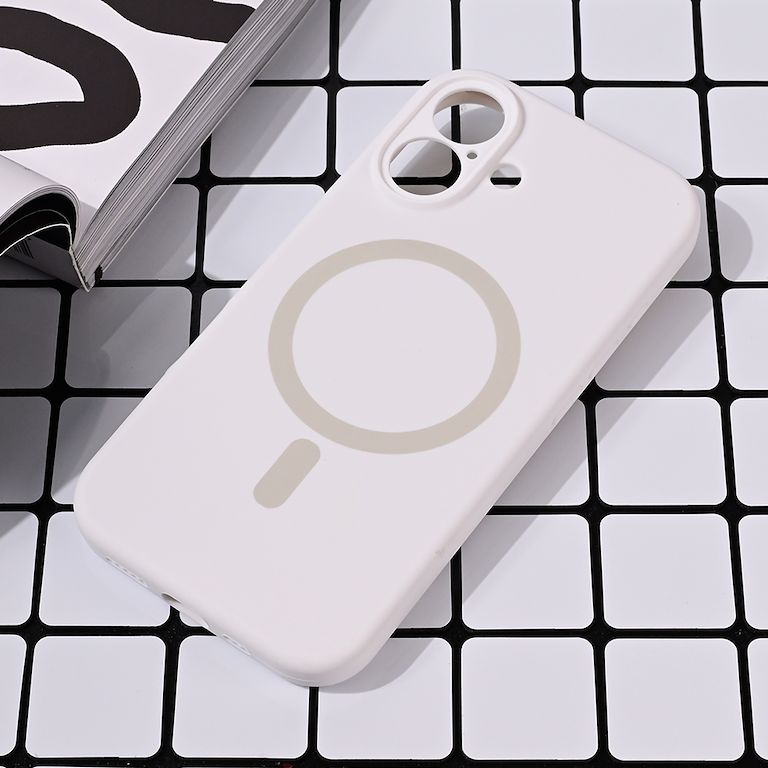 Zastitna maska (futrola) Magsafe Pure color - iPhone 16 6.1 bela