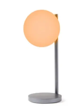 Lexon Bubble Bežicna stona LED lampa, 7 boja, sa bežicnim punjačem, Siva