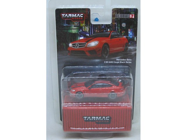 1:64 tarmac mercedes C63 AMG coupe black series