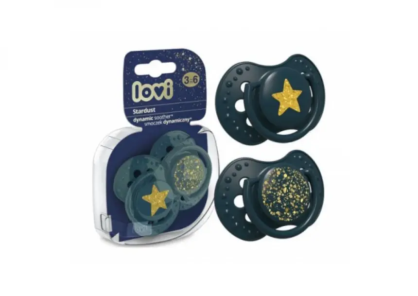 LOVI SILICONE DYNAMIC VARALICA 3-6m (2kom) - STARDUST GREEN (22893_green)