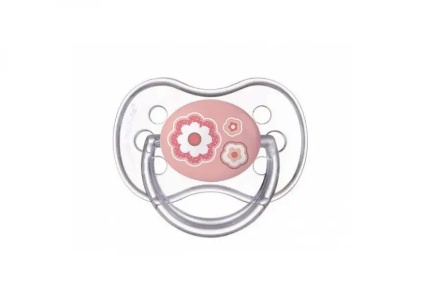 CANPOL BABIES ORTHODONTIC SILIKONSKA VARALICA 18+M 22567 "Newborn baby" 1kom - FLOWERS (22567_pin)