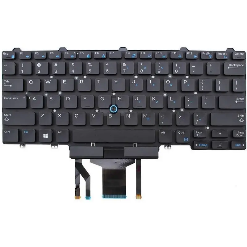 Tastatura sa pozadinskim osvetljenjem za laptop Dell Latitude 3340, E5470, E7470, Mali enter