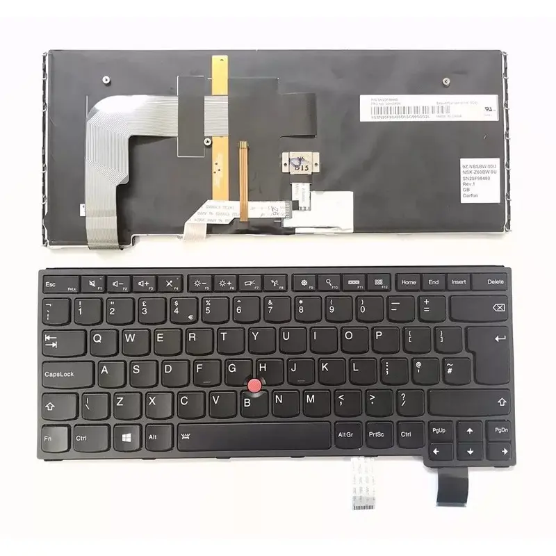 Tastatura sa pozadinskim osvetljenjem i pointerom za laptop Lenovo ThinkPad Yoga 14 (20DM,20DN), 00HW829, 00HW792