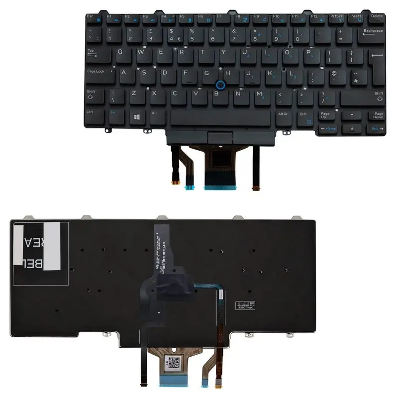 Tastatura sa pozadinskim osvetljenjem za laptop Dell Latitude 3340, E5470, E7470, Veliki enter