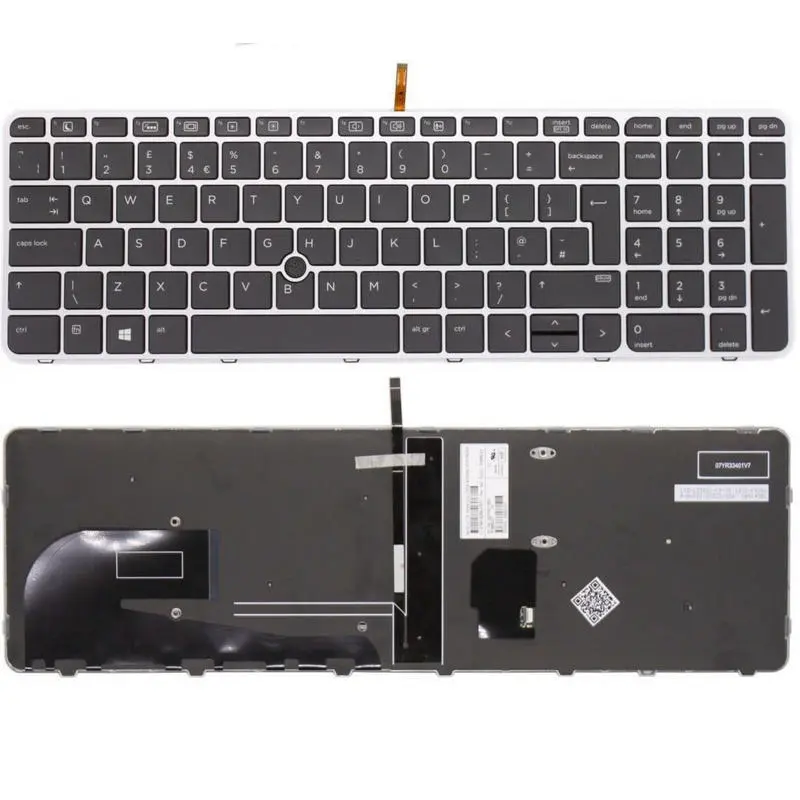 Tastatura sa pozadisnkim osvetljenjem i pointerom za laptop HP EliteBook 750, G3 850, G3 G4