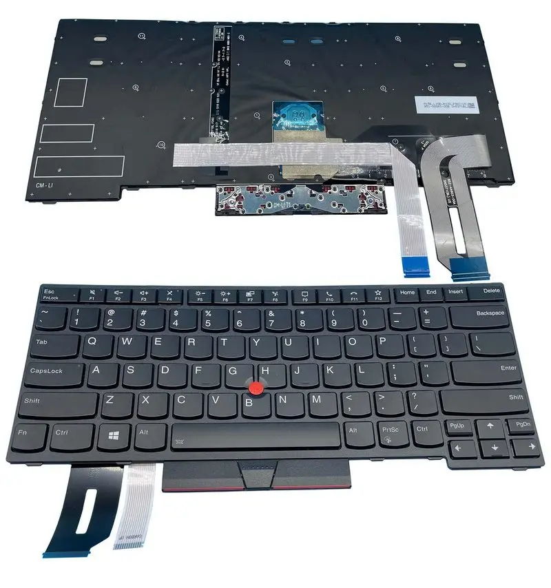 Tastatura sa pozadinskim osvetljenjem za laptop Lenovo ThinkPad E480 L480 T480S T14 T490