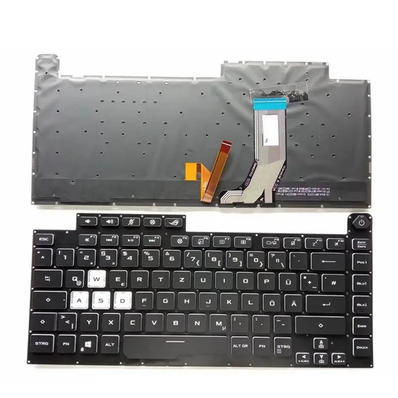 Tastatura sa pozadinskim osvetljenjem za laptop Asus ROG Strix Scar III G512 G531 G532, Mali enter