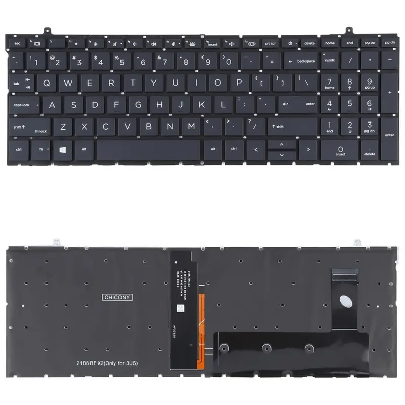 Tastatura sa pozadinskim osvetljenjem za laptop HP ProBook 450 G9 455 G9 455R G9, Veliki enter