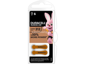 DURACELL Duracell Hearing Aid 312 1,45V baterija za slusni aparat PAK6