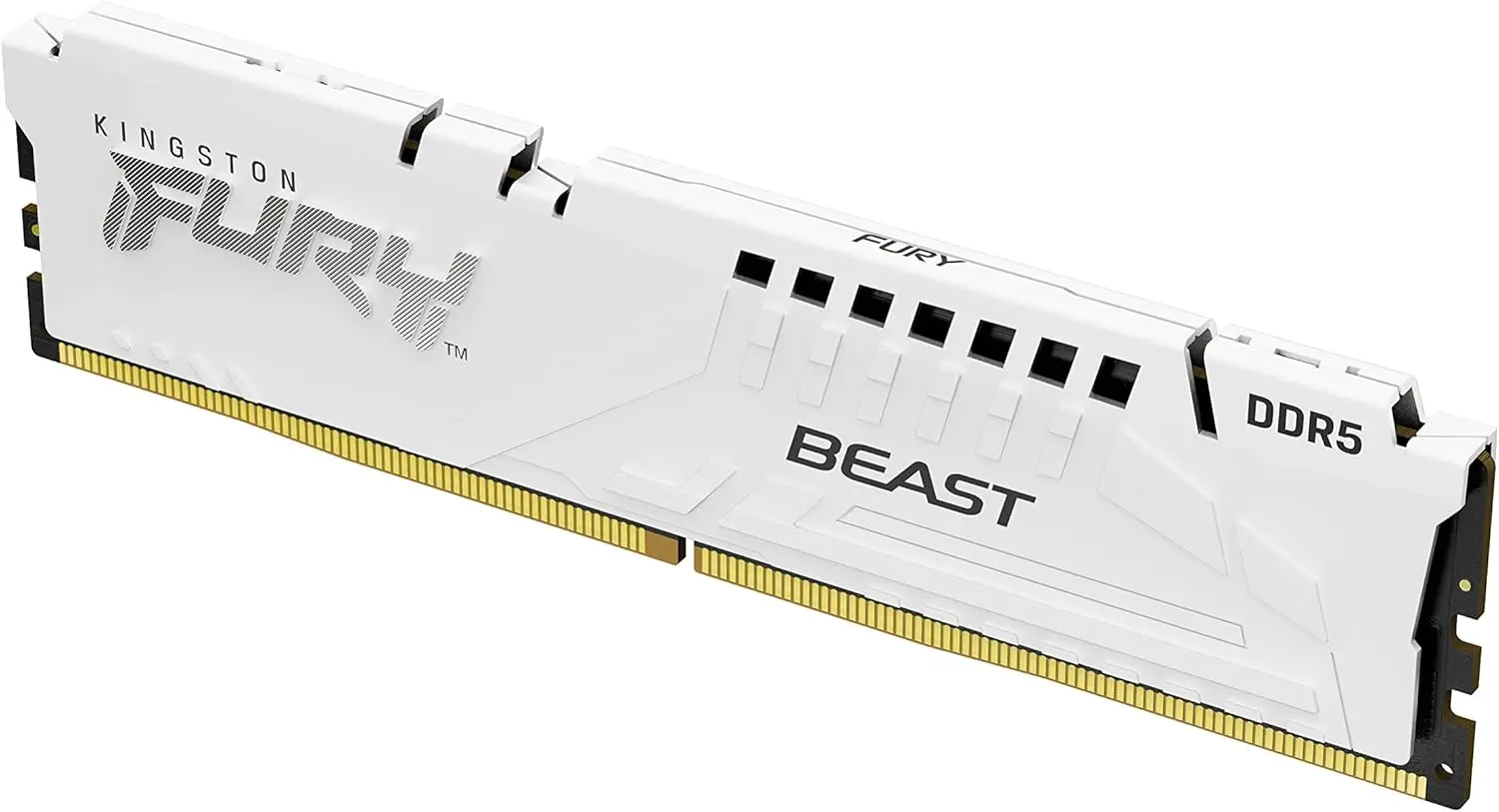 Kingston RAM memorija DDR5 16GB 5200MHz CL40 DIMM [FURY Beast] White XMP KF552C40BW-16