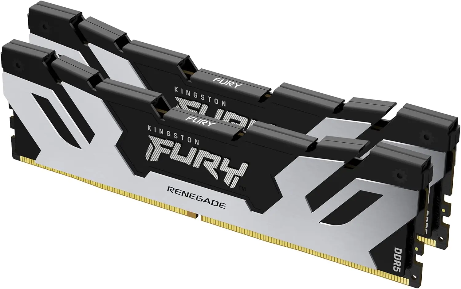 Kingston RAM memorija DDR5 64GB (2x32GB) 6400MHz [FURY RENEGADE],CL32 1.4V, 288-pin 2Rx8, Silver/Black, w/Heatsink, XMP KF564C32RSK2-64