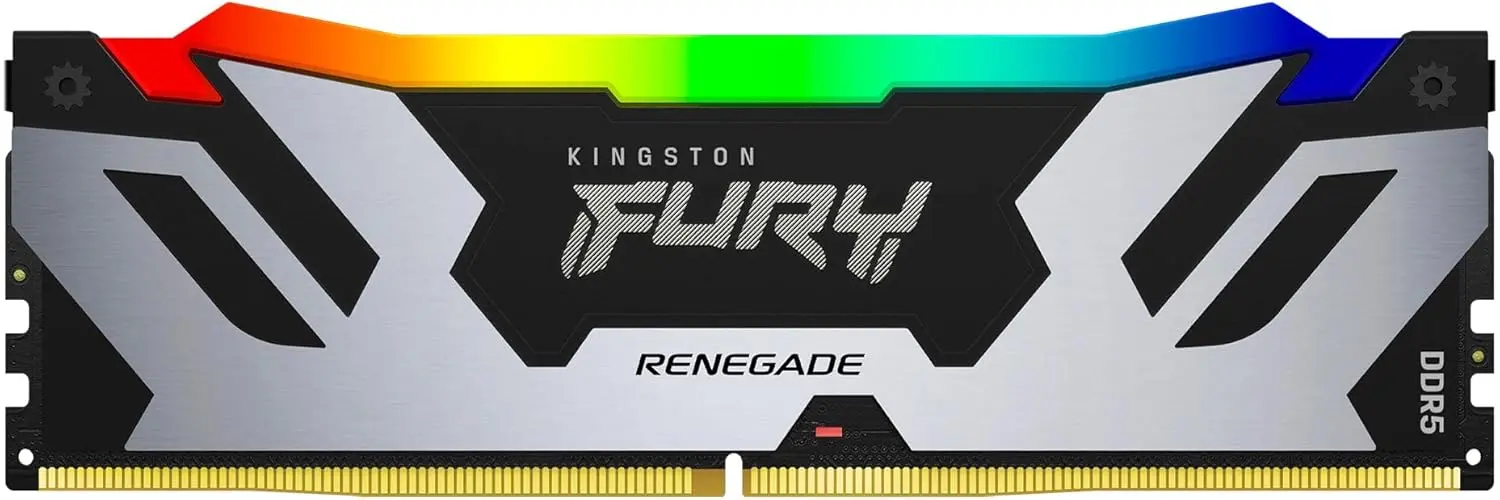 Kingston RAM memorija DDR5 24GB 6400MHz [FURY RENEGADE RGB],CL32 1.4V, 288-pin 1Rx8, w/RGB Heatsink, XMP KF564C32RSA-24