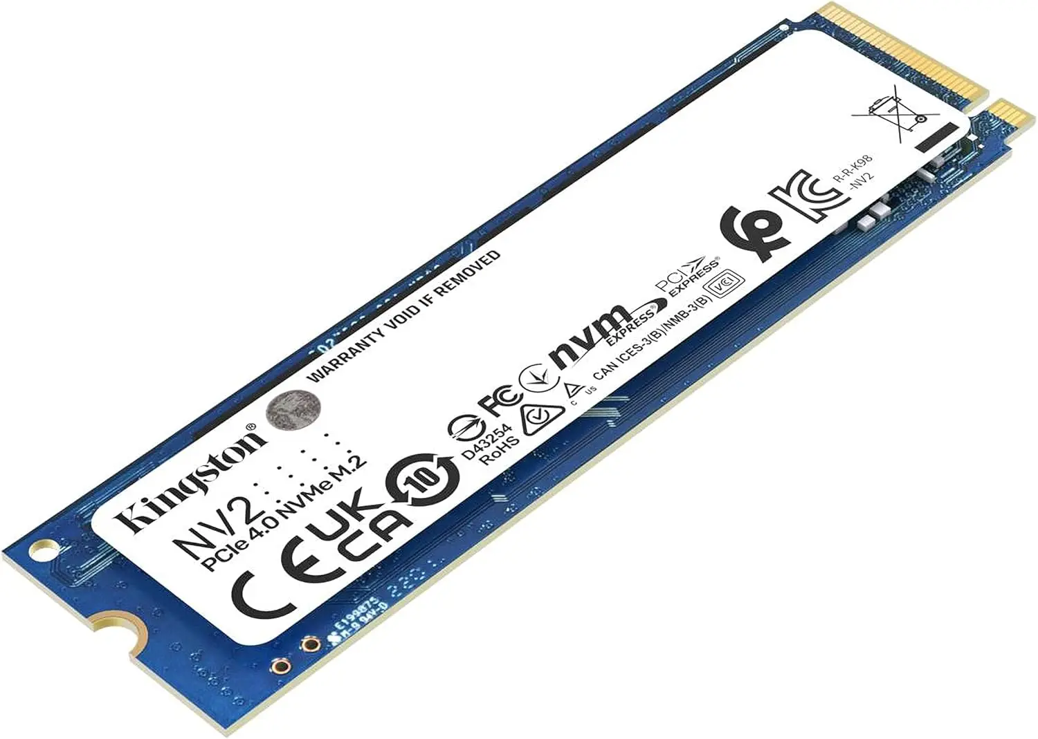 Kingston SSD SNV3S/500G M.2 NVMe 500GB , NV3, PCIe Gen 4x4, Read 6,000 MB/s, Write 2,200 MB/s,, 2280