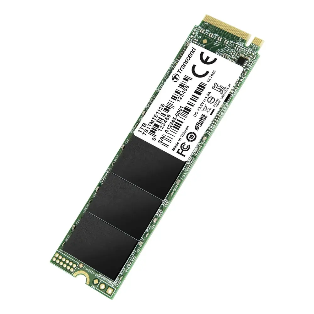 Transcend SSD TS1TMTE112S M.2 NVMe 1TB , DRAM-less,, 400 TBW, 2280