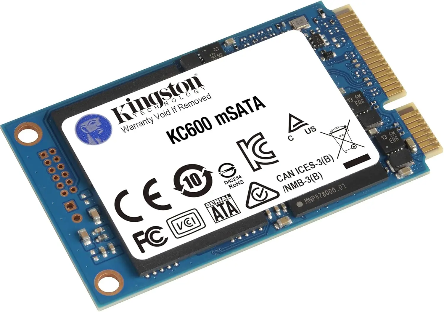 Kingston SSD SKC600MS/256G mSATA 256GB , KC600, SATA III, 3D TLC NAND, Read 550MB/s, Write 500MB/s, TCG Opal 2.0,