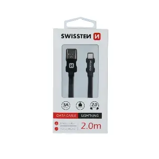 Swissten 71523301 Kabl USB na Lightning, 2.0m, Crni