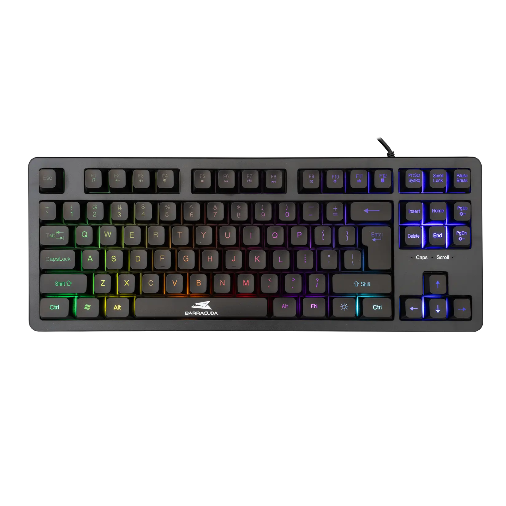 Baracuda BGK 01114 KRILL Tastatura sa pozadinskim osvetljenjem, USB 2.0, Crna