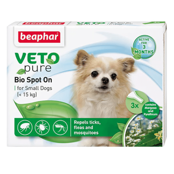 Beaphar Vetopure Bio Spot On Dog S (<15 kg)