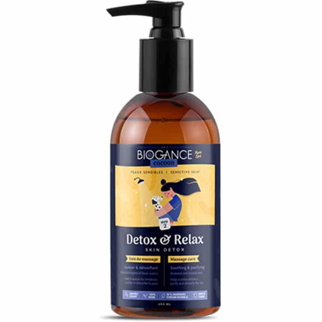 Biogance Cocoon Detox & Relax Skin Detox Massage Care For Sensitive Skin 250 ml