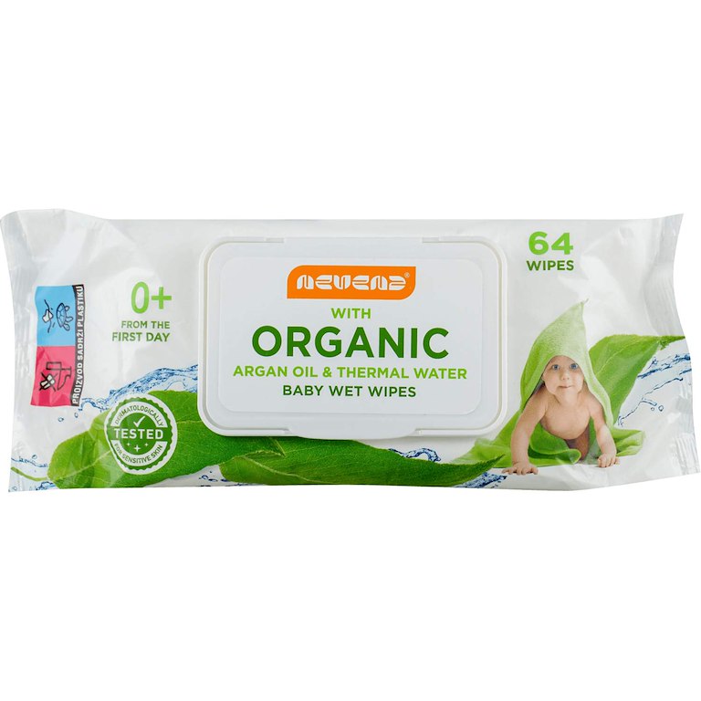 Nevena vl maramice baby organic 64/1 nevena