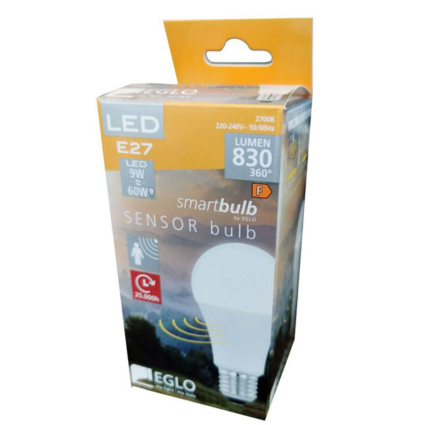 110186 LED SIJALICA 9W 2700K SA SENZOROM POKRETA