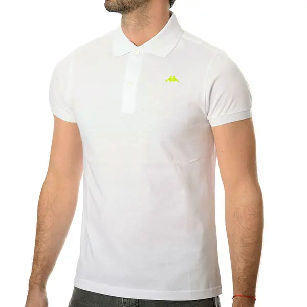 Robe di Kappa Muška polo majica William Jersey Fluo, Bela