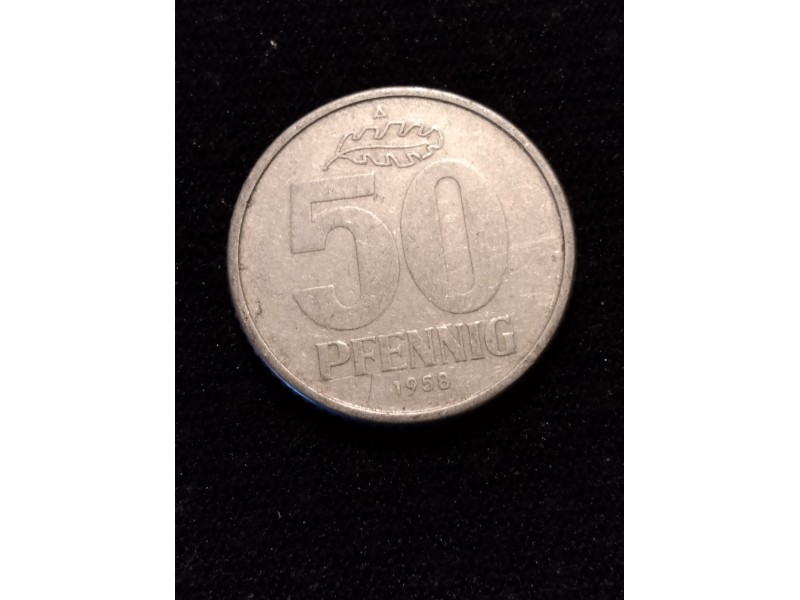 50 pfenniga 1958 istočna nemačka