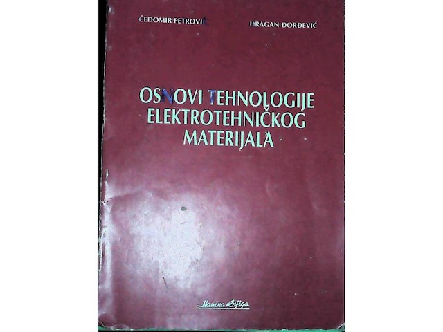 Osnovi tehnologije elektrotehnickog materijala ➡️ 1991