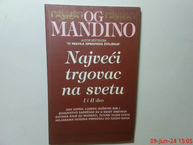 OG MANDINO  -  NAJVECI TRGOVAC NA SVETU  I - II