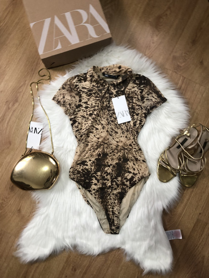 Zara animal print bodi