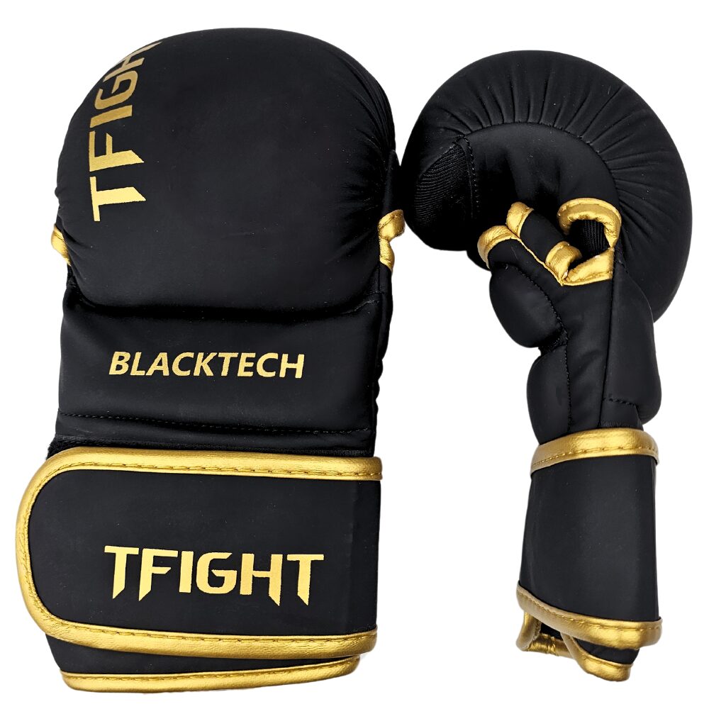 TFIGHT BLACKTECH MMA TRAINING GLOVES MATE BLACK/GOLD