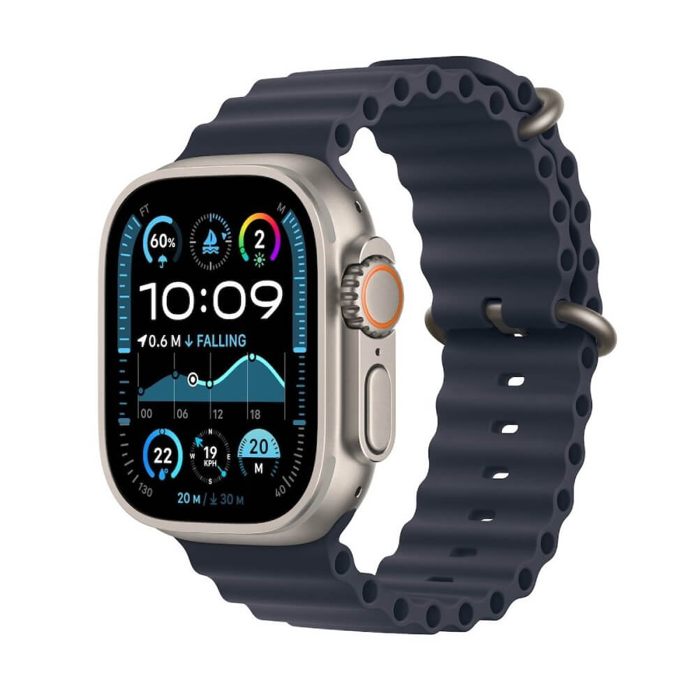 APPLE Watch Ultra 2 (2024) 49 mm GPS i Cellular Natural Titanium Navy Ocean Band MX4D3SE/A Pametni sat