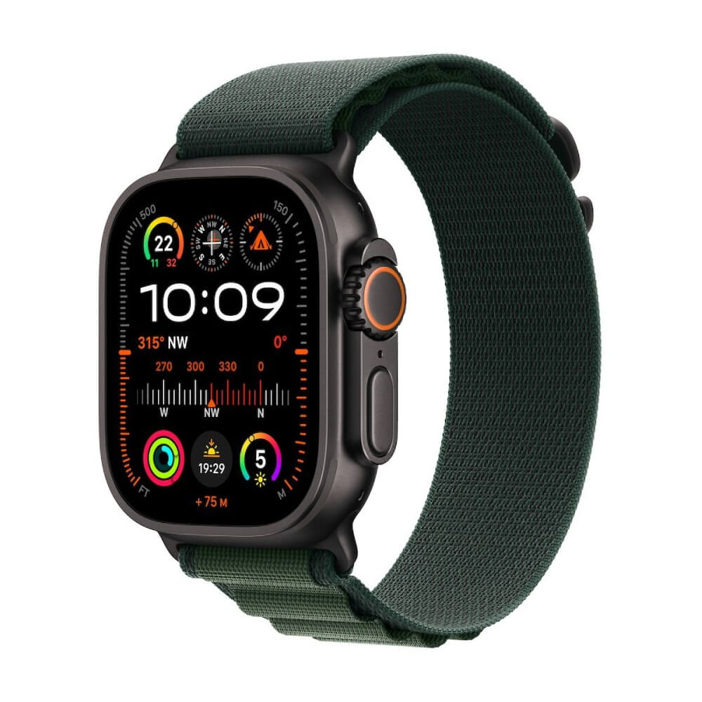 APPLE Watch Ultra 2 (2024) 49 mm GPS i Cellular Black Titanium Dark Green Alpine Loop Large MX4T3SE/A Pametni sat