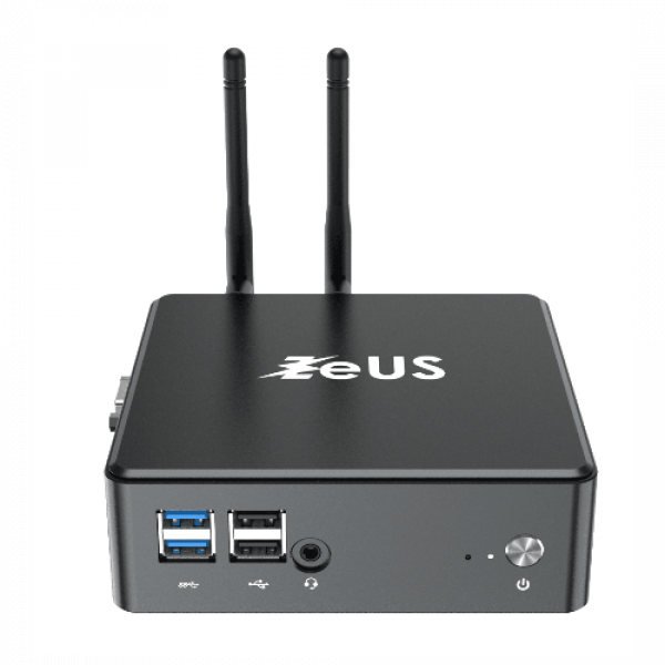 Mini PC Zeus MPI10 i5-10210U 4.20 GHz/DDR4/LAN/Dual WiFi/BT/HDMI/DP/VGA/RS232/USB C/ext ANT