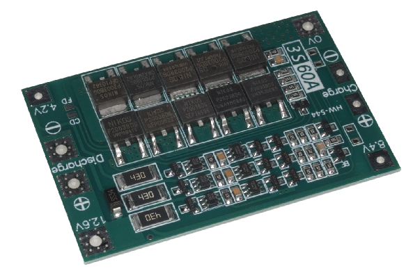3S 60A Li-ion Lithium Battery Charger Protection Board 18650 BMS For Drill Motor 11.1V 12.6V/