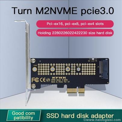 NVME M.2 PC Adapter Lan mrežna Garancija 12 meseci