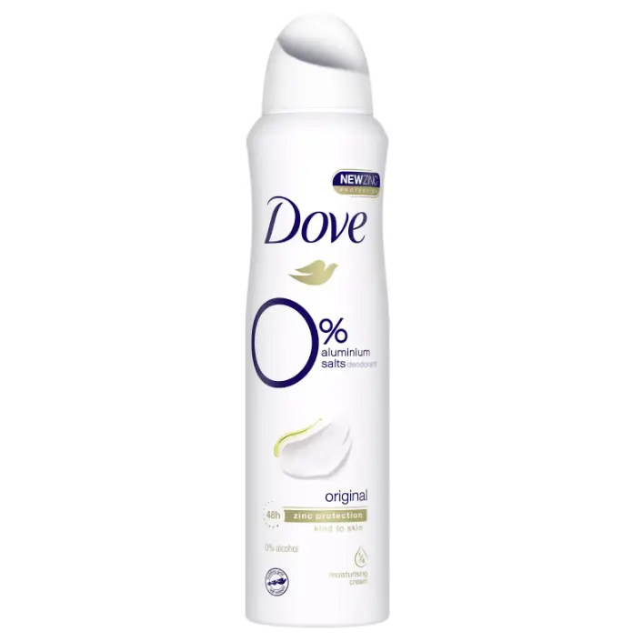 DOVE Dezodorans Original sa 0% aluminijuma 150 ml