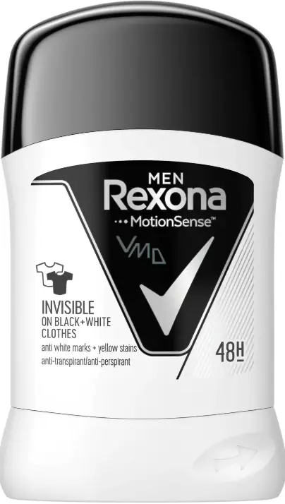 REXONA Muški dezodorans u stiku Invisible Black & White 50 ml